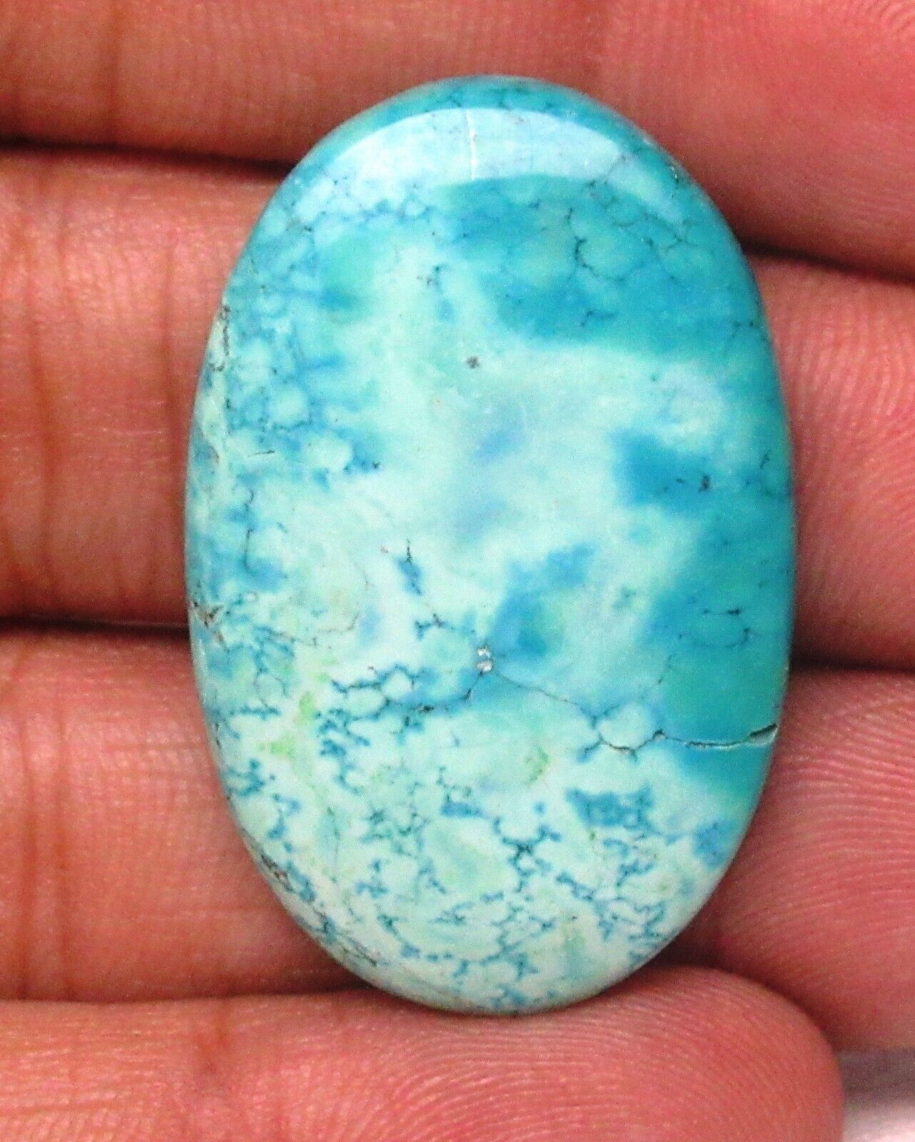 Natural Magnesite Turquoise Cabochon Loose Gemstone For Jewelry Making ...