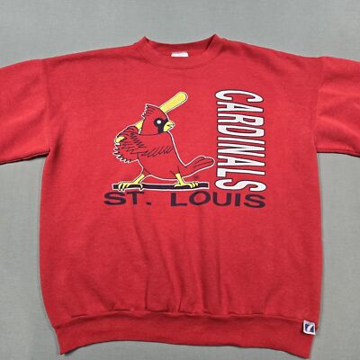 Vintage St Louis Cardinals Sweater Large Red Logo 7 | eBay