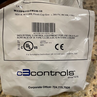 C3 CONTROLS W22IPB-FG-FM24l-10 W22IPBFGFM24l10 (BRAND NEW) | eBay