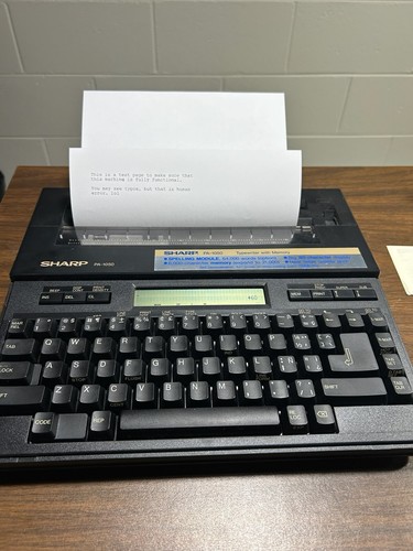 Sharp PA-1050 Portable Intelliwriter Typewriter - Tested - Includes ...
