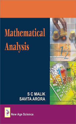 Mathematical Analysis by S. C. Malik, Savita Arora (Hardback, 2009) for sale online | eBay