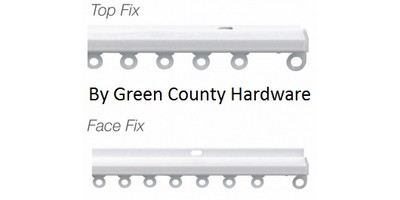 1100mm Integra Discreet White Metal Curtain Track Top Fix Campervan ...