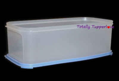 Tupperware #2 Rectangle Modular Mates Long 25 Cup Container Blue ...