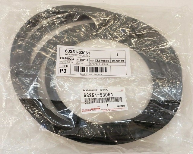 63251-53061 Toyota Weatherstrip 6325153061 Genuine OEM Part for sale ...