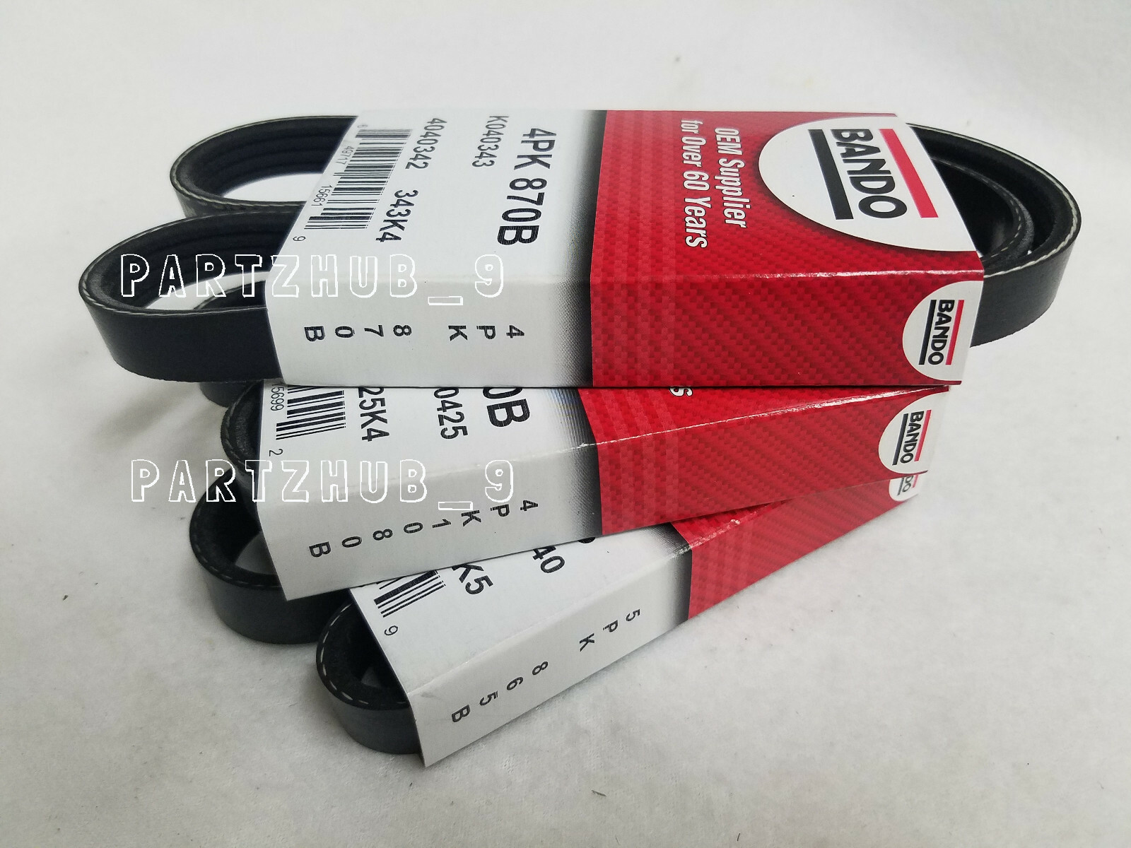 4cyl Bando Belt Set AC/PWR/ALT 4PK870 - 4PK1080 - 5PK870 for 97-04 ...