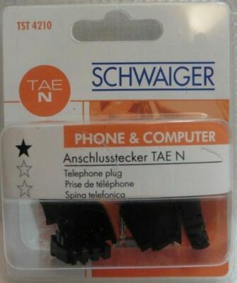 Anschluss Stecker TAE N Telefon TST 4210 Schwaiger Neu OVP | eBay.de