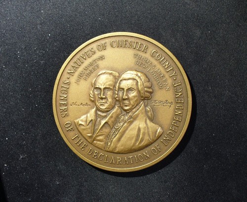 Signers of Declaration of Independence Large Bronze Commemorative Medal ...