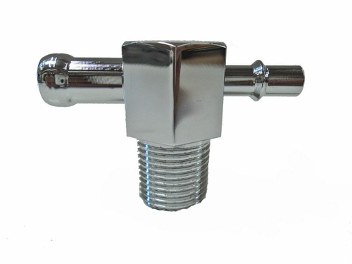 Intake Manifold Vacuum T Tee Fitting Chrome Aluminum 1/2" - 1/4" A6 | eBay