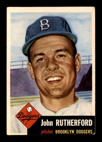 1953 Topps #137 John Rutherford DP VG X3246737 | eBay