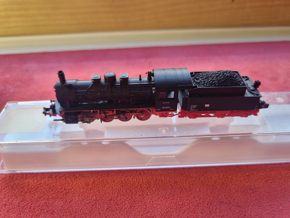 FLEISCHMANN GERMAN (DR) 55 CLASS 0-8-0 STEAM LOCOMOTIVE #55 4467 (BOXED ...