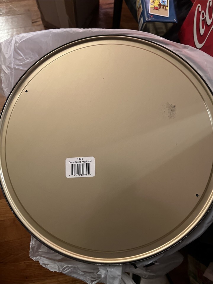 Coke Keg Label 12" Round Nostalgic Vintage Metal Wall Decor Coca-Cola ...