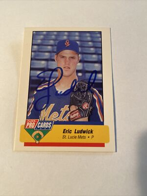1994 Fleer ProCards Minor League Eric Ludwick #1191 signed auto autograph swsw6 | eBay