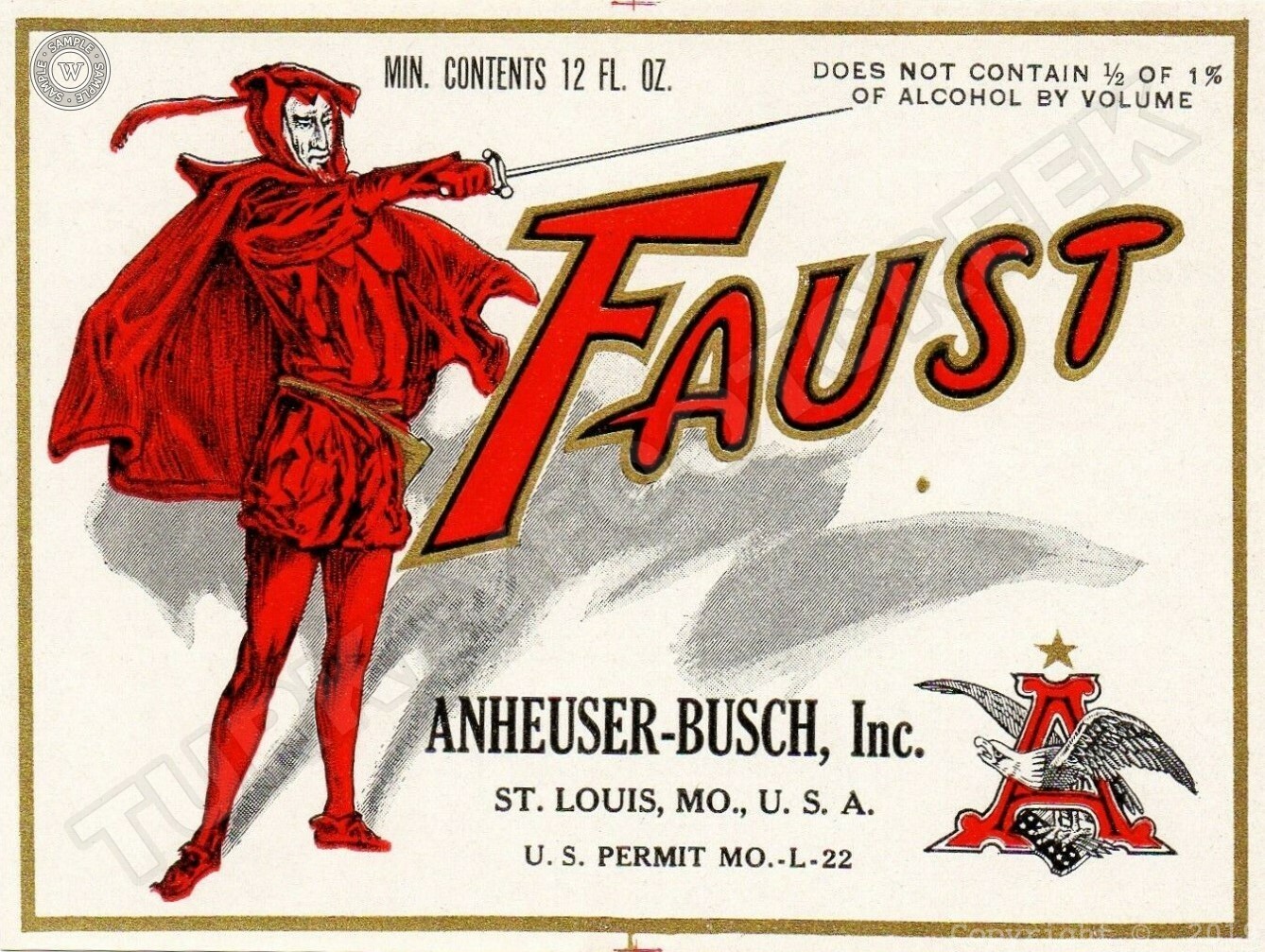 Faust Beer 9" x 12" Metal Sign | eBay