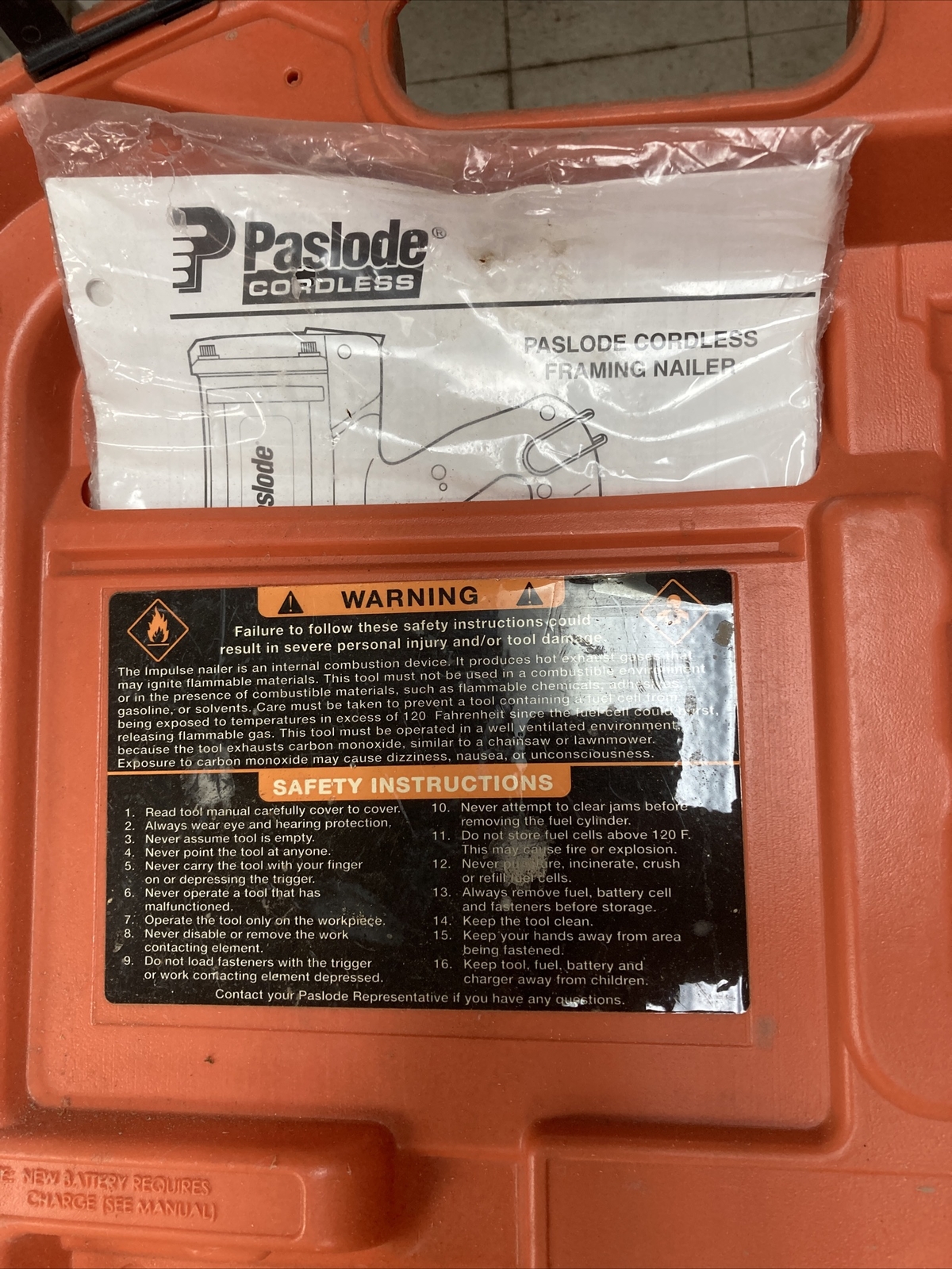 Paslode 900420 Cordless 30 Degree Framing Nailer | eBay