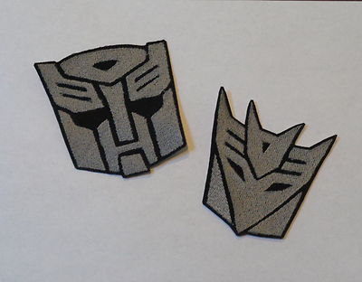 Transformers "Autobot" or "Decepticon"- Iron-On Embroidered Patch | eBay