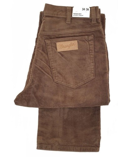 MENS TALL WRANGLER 36 LEG TEXAS REGULAR THICK JUMBO CORDS CORDUROY ...
