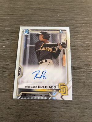 2021 Bowman Chrome-Reginald Preciado CPA-RPR-1st Bowman Auto | eBay