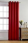 Set 2 Solid Red Window Curtains Panels Drapes 63 84 95 in L Darkening ...