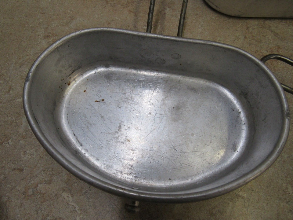 Post WW2 Italian Mess Kit M54 3 Piece Aluminum Original | eBay