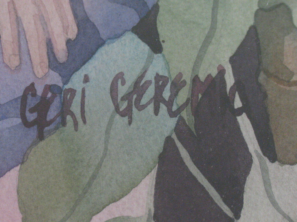 Geri Geremia Ladies in Flowers Scene Original Watercolor Painting | eBay