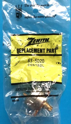 Zenith controls 63-5020 and 63-7135, and Switches 85-818, 85-495 New ...
