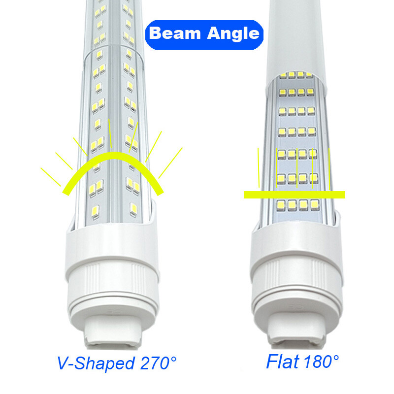 12-25 Pack T8 8Ft R17D HO Led Bulbs Double Pin 8FT Led Shop Lights 144W ...