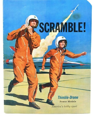 Cox SCRAMBLE! Thimble-Drome Gas Tether Models Brochure w/Disney Ad ...