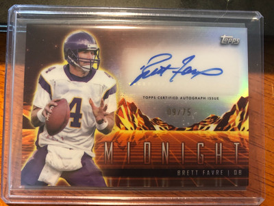 2024 Topps Midnight Horizon Signatures Brett Favre Auto #9 /75 VIKINGS ...
