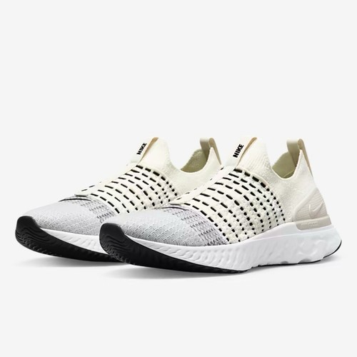 Nike React Phantom Run FK 2 Sail White Black Shoes DV2139-100 Men’s ...