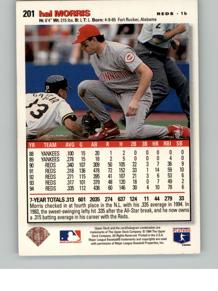 1995 Upper Deck Collector's Choice Special Edition - Hal Morris #201 ...