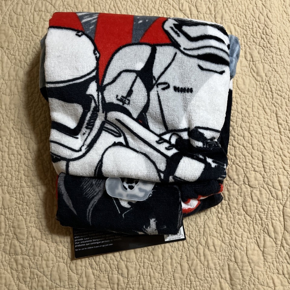 STAR WARS 2 PC. BATH SET 25X50 BATH TOWEL AND 15X26 HAND TOWEL 100% ...