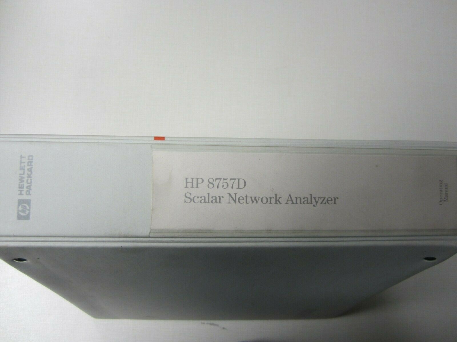 HP 8757D SCALAR NETWORK ANALYZER OPERATING MANUAL | eBay