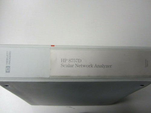 HP 8757D SCALAR NETWORK ANALYZER OPERATING MANUAL | eBay
