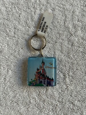 Rare Disneyland Paris Double Sided Tinkerbell Castle Chateau Keychain ...