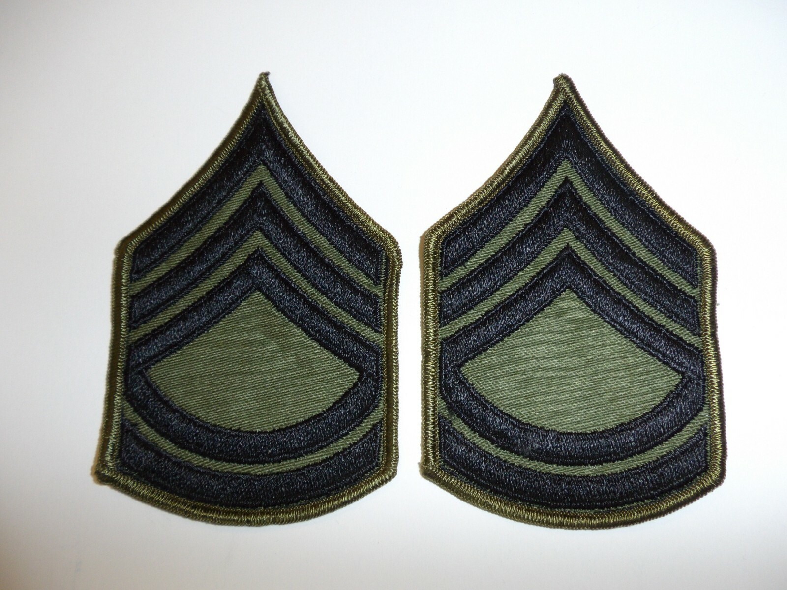 e4016p Vietnam US Army Rank Chevron Sergeant First Class AG44 pair ...