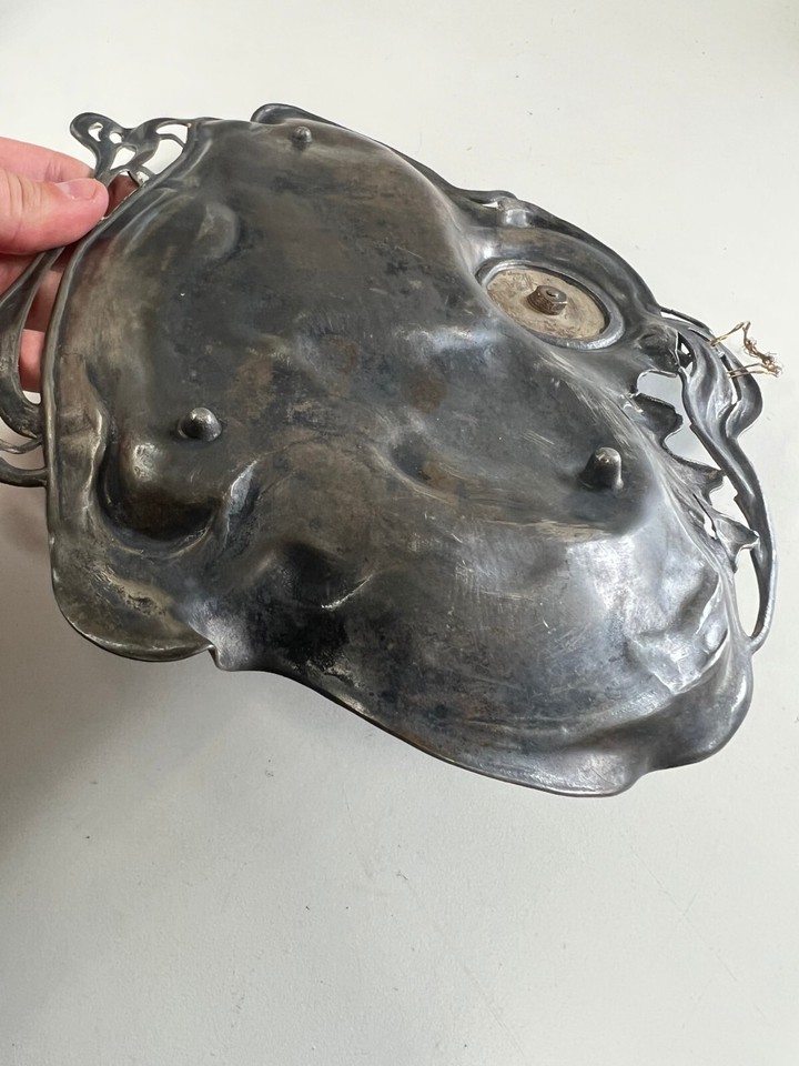 STUNNING ANTIQUE WMF ART NOUVEAU TRAY WITH WOMANS HEAD | eBay