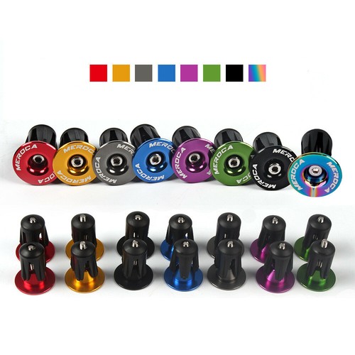 2* Bicycle Handlebar End Caps Bike Bar End Plugs BMX Mountain Road Bike ...