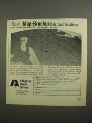 1966 Allegheny Power System Ad - Map-Brochure | eBay