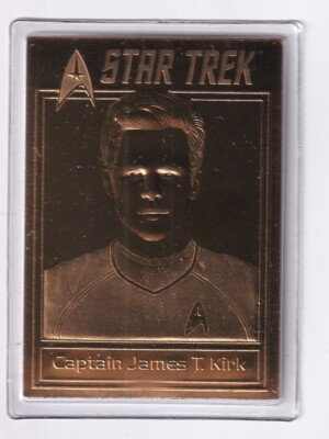 Captain James Kirk Star Trek 2001 Danbury Mint 22Kt Gold Card | eBay