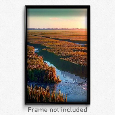 Pixel Art Poster - Massive Marsh (8 Bit Psychedelic Trippy Video Game ...