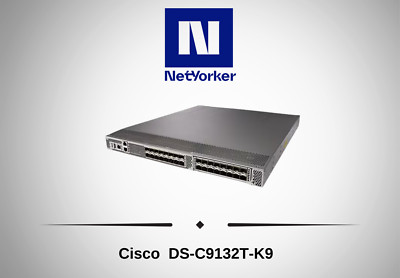 Cisco MDS 9132T DS-C9132T-K9 32GbE Fibre Channel Switch- Same Day ...