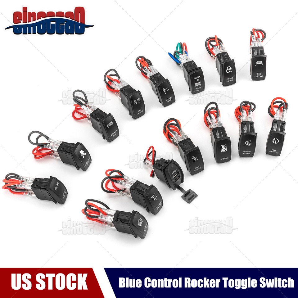 2023 2024 Backlit Light Bar Control Rocker Toggle Switch For ATV UTV ...