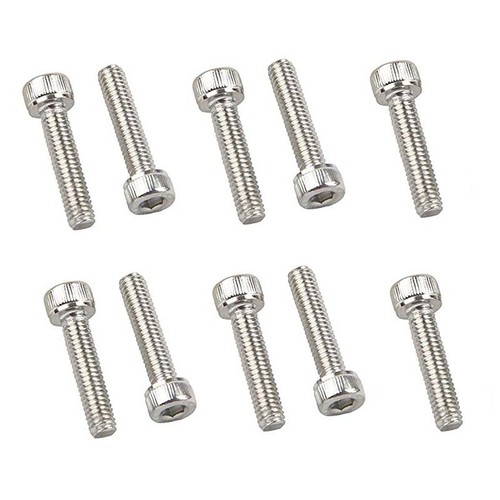HobbyStar Steel Socket Head Screw, M3X12, Nickel, 10PC 3mm 3 mm 12mm ...