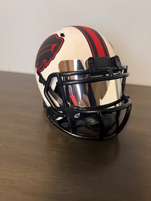 Chrome Mini Football Helmet Visor w/Clips Included. Not the flat style ...