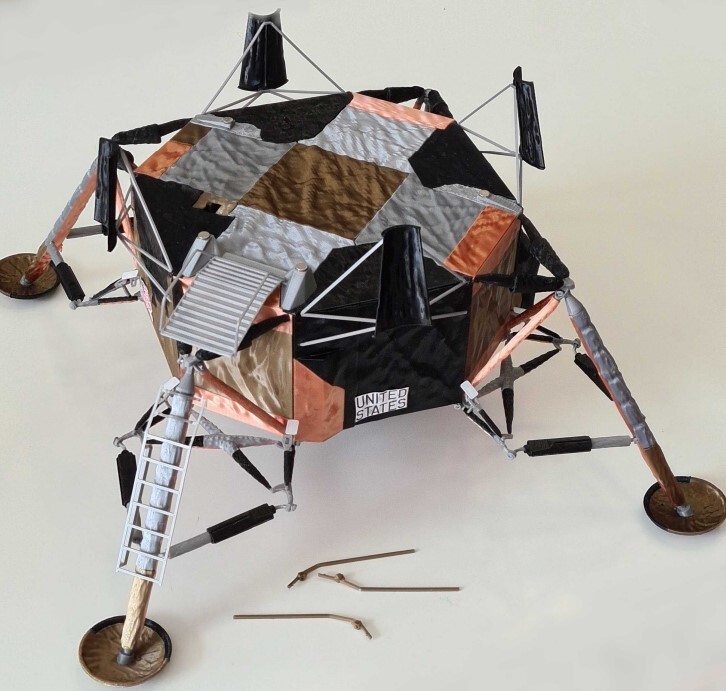 NASA APOLLO 11 CSM 107 Columbia command module and the LM 5 Eagle Lunar ...