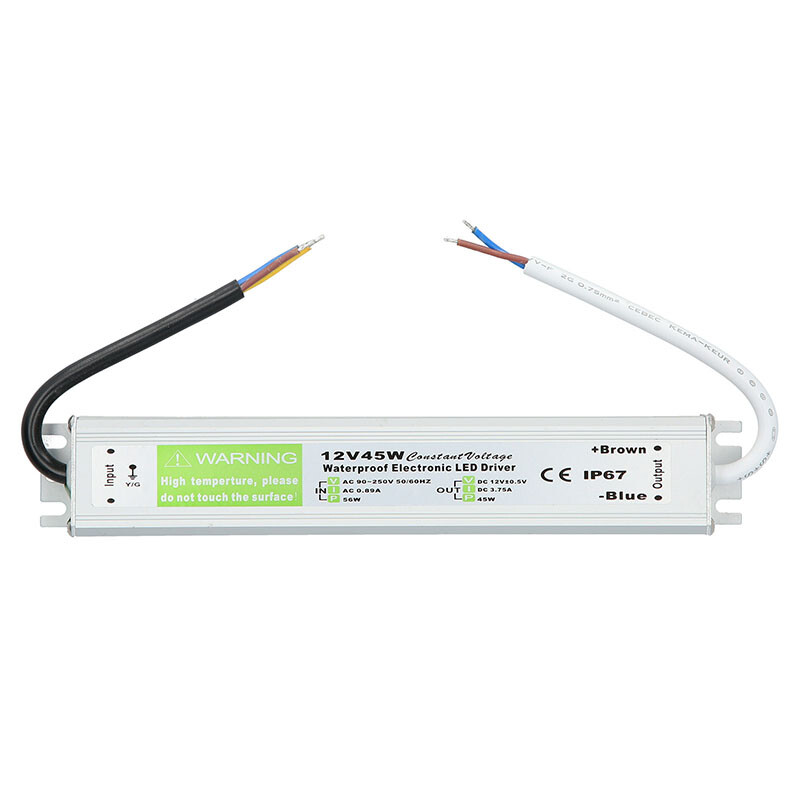 Outdoor LED Power Supply Transformer Waterproof IP68 90-250V AC to 12V ...