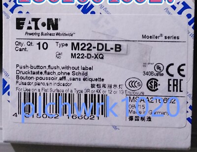 1 PCS NEW EATON with light Reset Button head M22-DL-B Blue | eBay