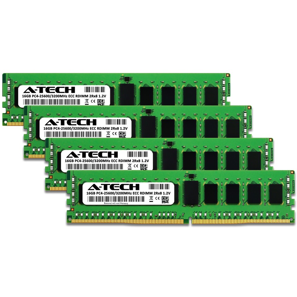 64GB 4x 16GB PC4-3200 RDIMM Supermicro 2114GT-DPNR F1114S-RNTR Memory ...