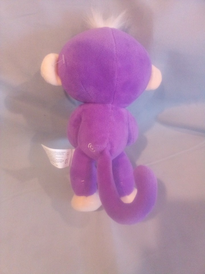 Fingerlings PURPLE/WHITE HAIR Monkey Plush Poseable AND SOUND MAKING ...