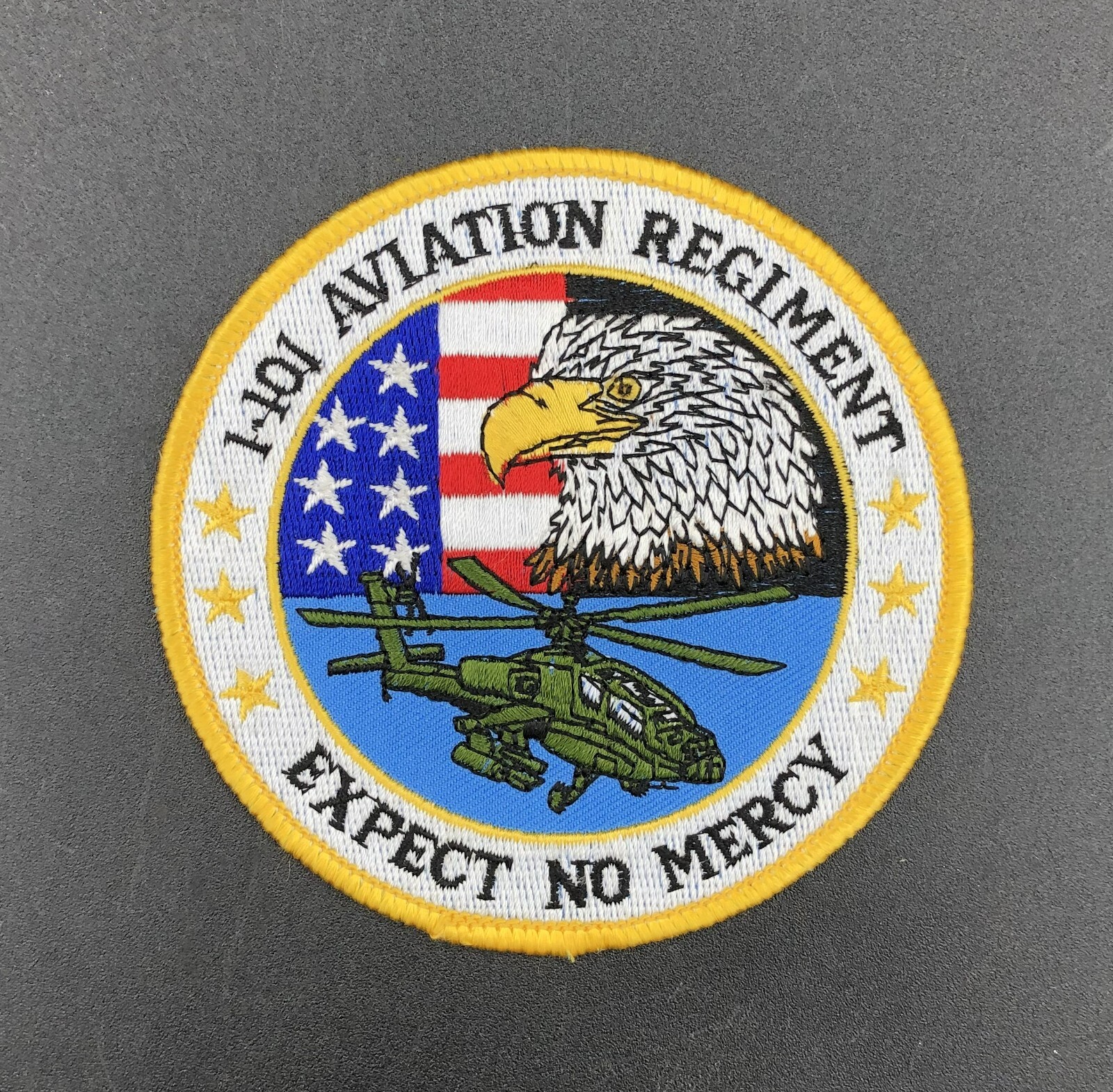 US Army 1-101 Aviation Regiment Expect No Mercy Aviation Patch OIF OEF ...